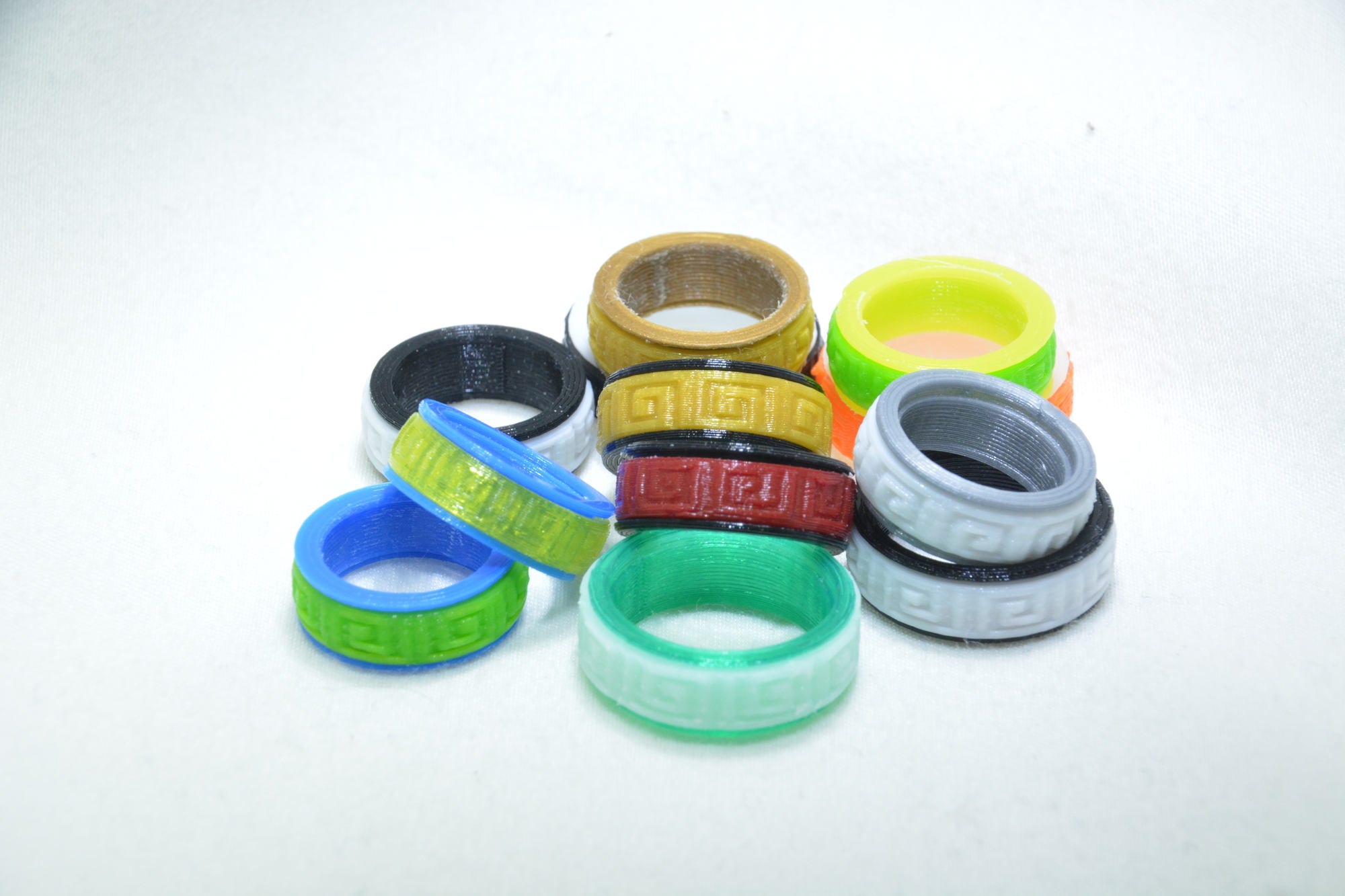 Spiral Maze Spinner Fidget ring. 3D printed Customizable. | Etsy