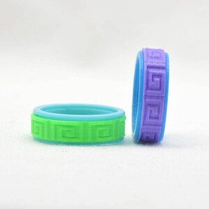 Spiral Maze Spinner Fidget Ring. 3D Printed, Customizable. - Etsy