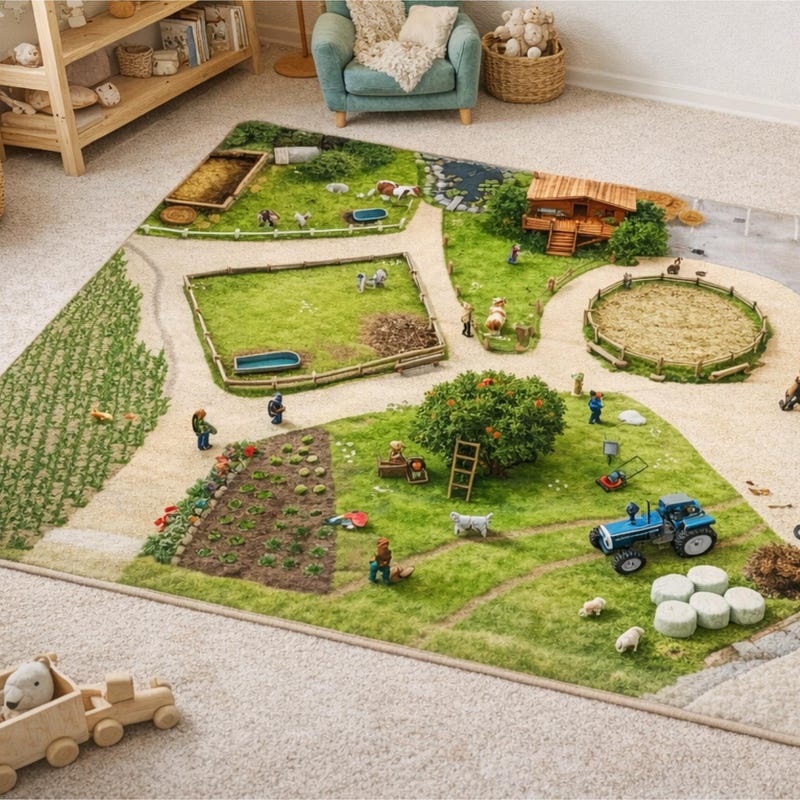 Farm Play Mat - Etsy