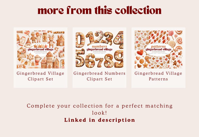 Watercolor Gingerbread Letters Clipart Set, Cute Gingerbread Alphabet ...