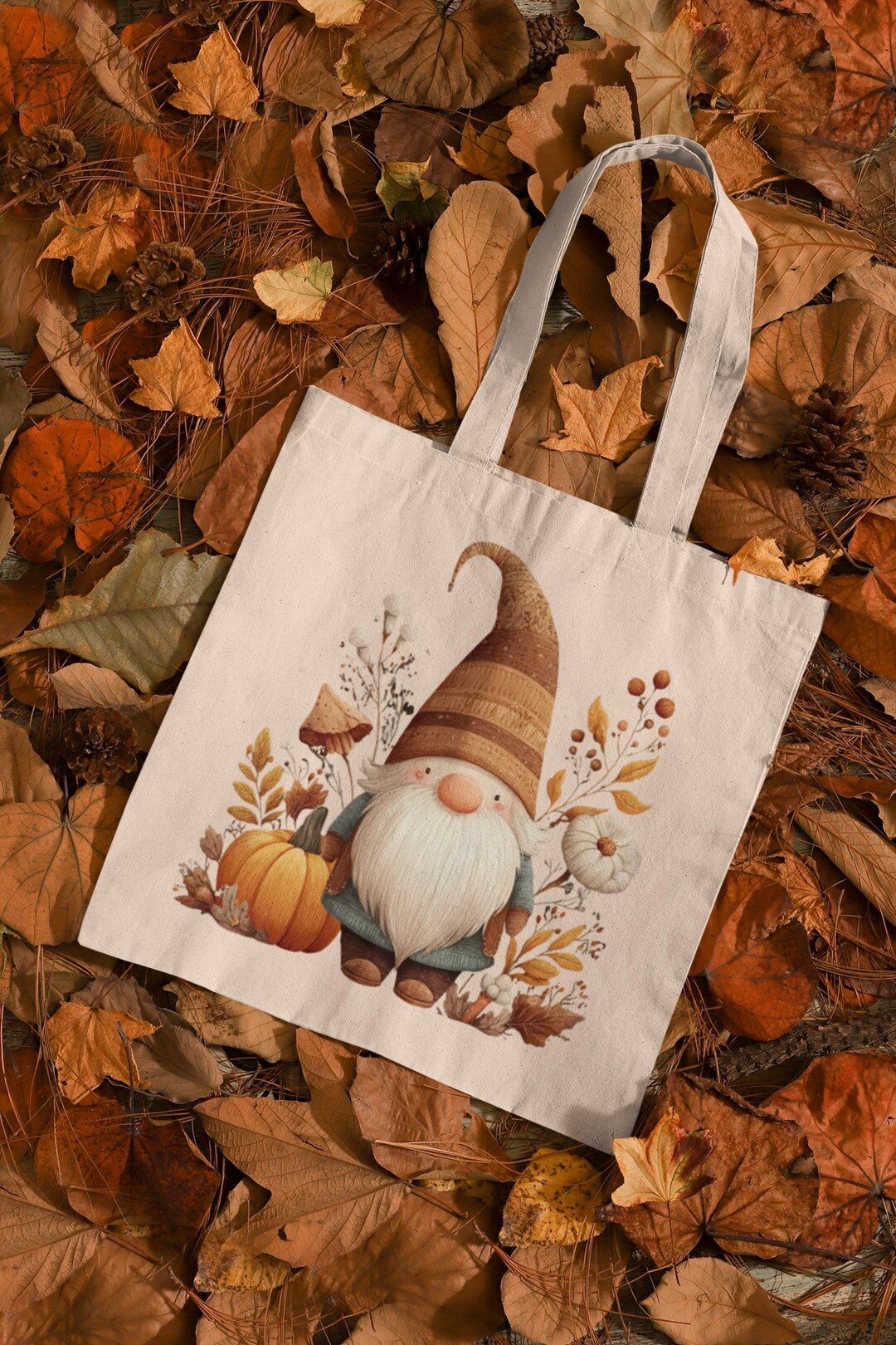 Cozy Gnome Tote | Fall Comfort in a Bag | Thanksgiving Tote - Etsy