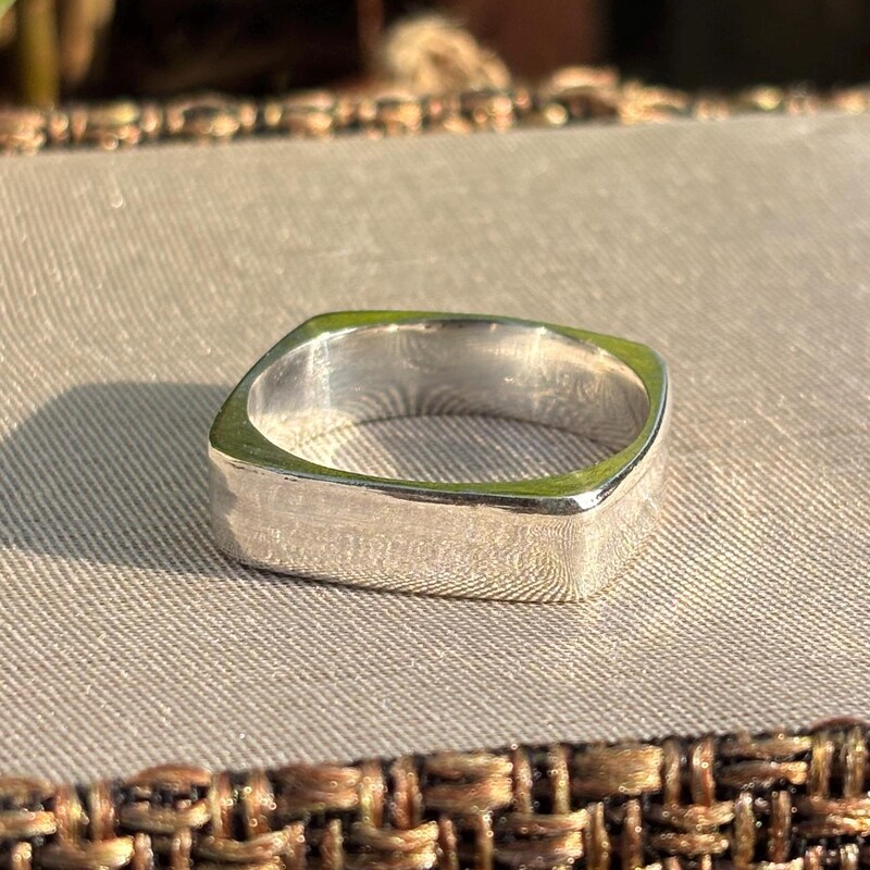 Square Band Ring - Etsy
