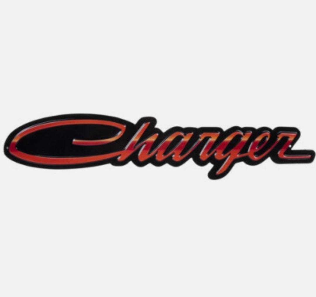Dodge Charger Script Metal Sign - Etsy