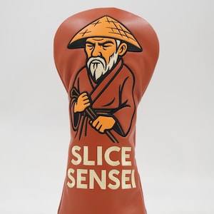 Slice Sensei Golf Driver Headcover: Embroidered Samurai Design - Etsy