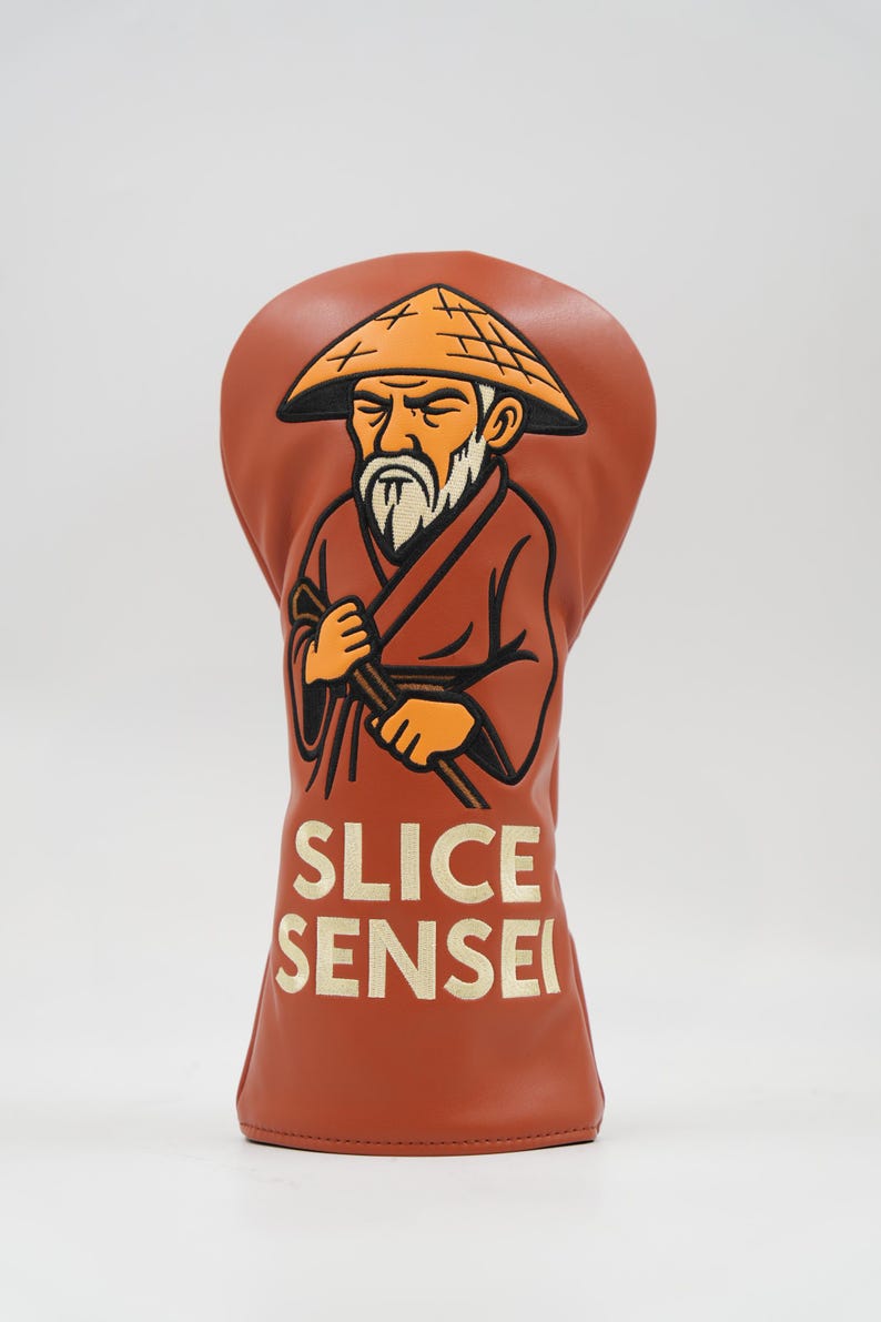 Slice Sensei Golf Driver Headcover: Embroidered Samurai Design - Etsy