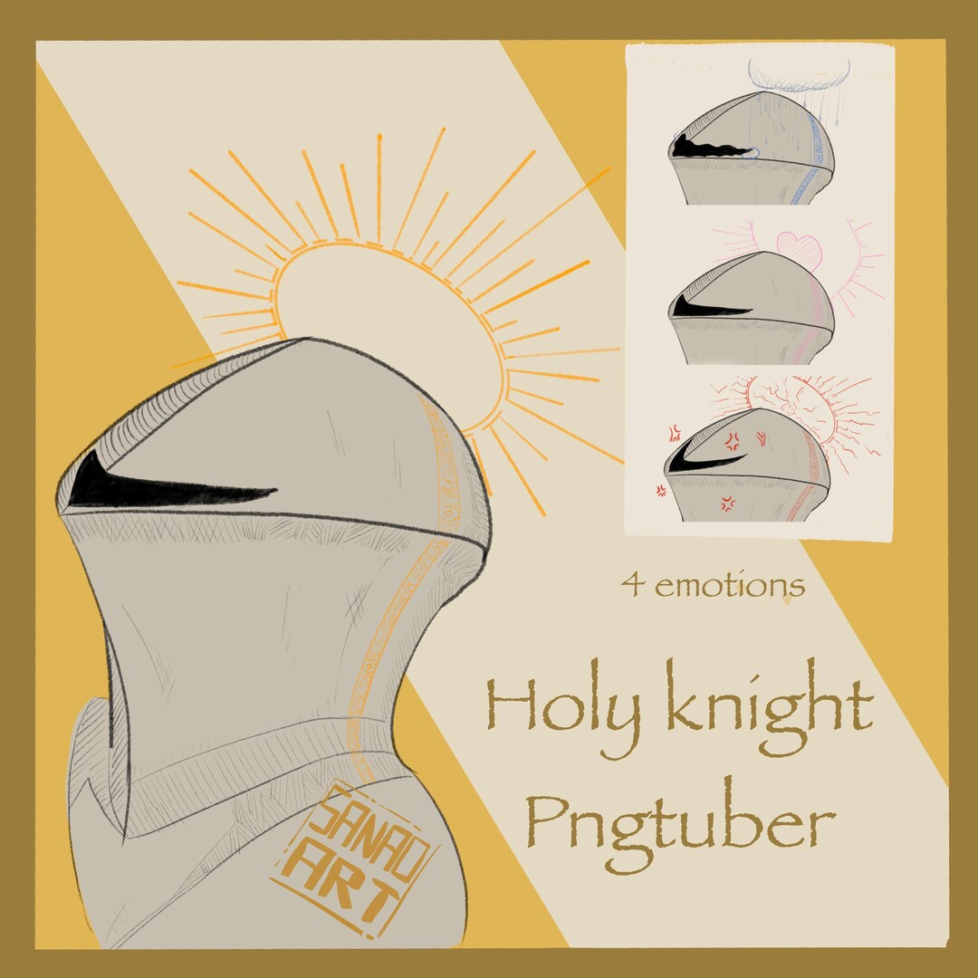 Holy Knight Sketch Pngtuber - Streaming Avatar - Etsy
