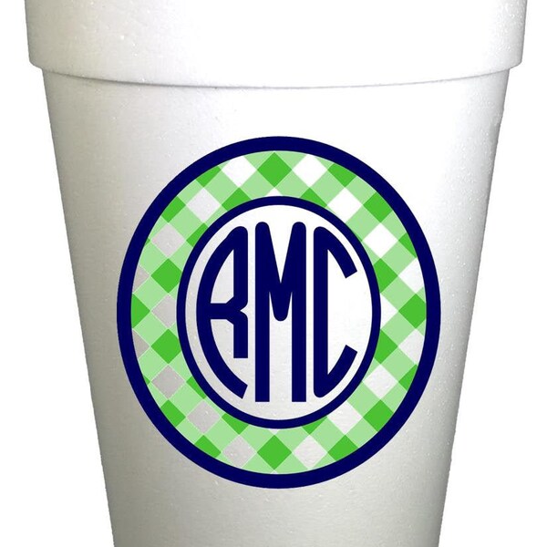 Monogrammed Cups - Etsy