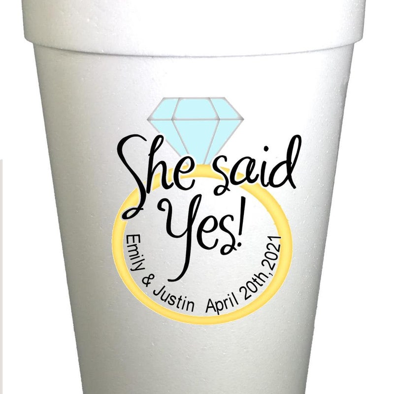 Engagement Party Cups - Etsy