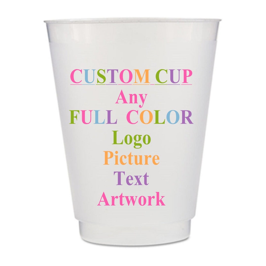 Full Color Personalized Frosted Shatterproof Cups-custom Reusable Cups ...
