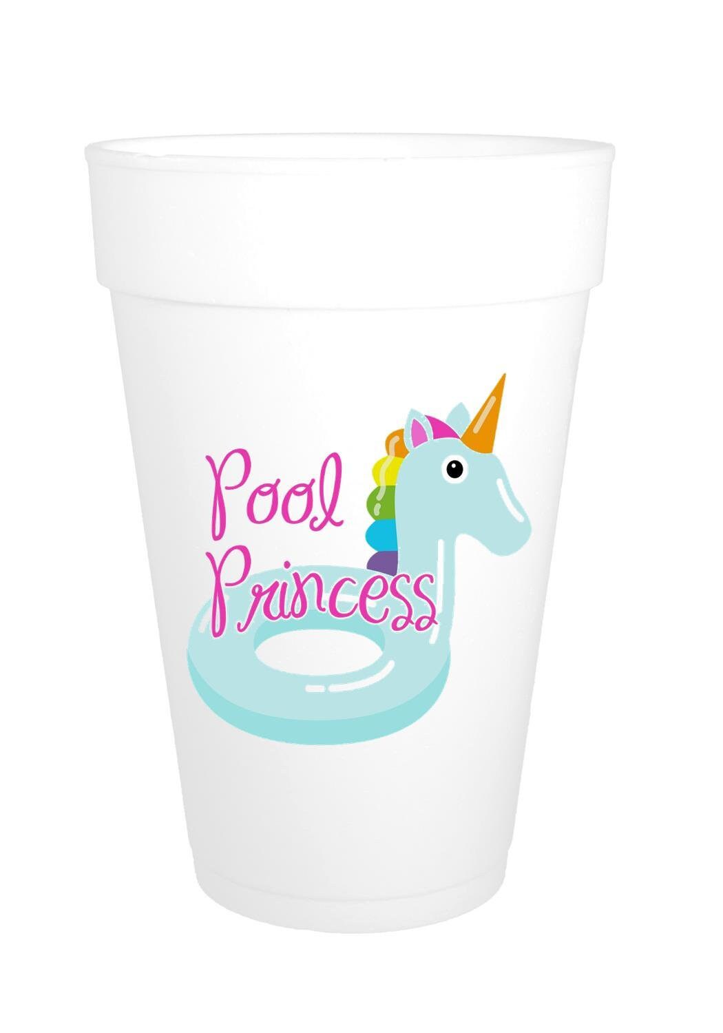 Unicorn Poolside Princess Pool Cups - Etsy