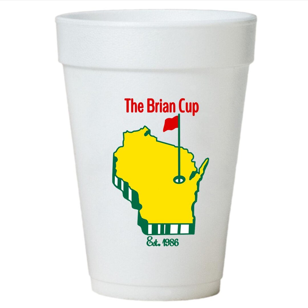Golf Party Personalized Masters Styrofoam Cups - Etsy