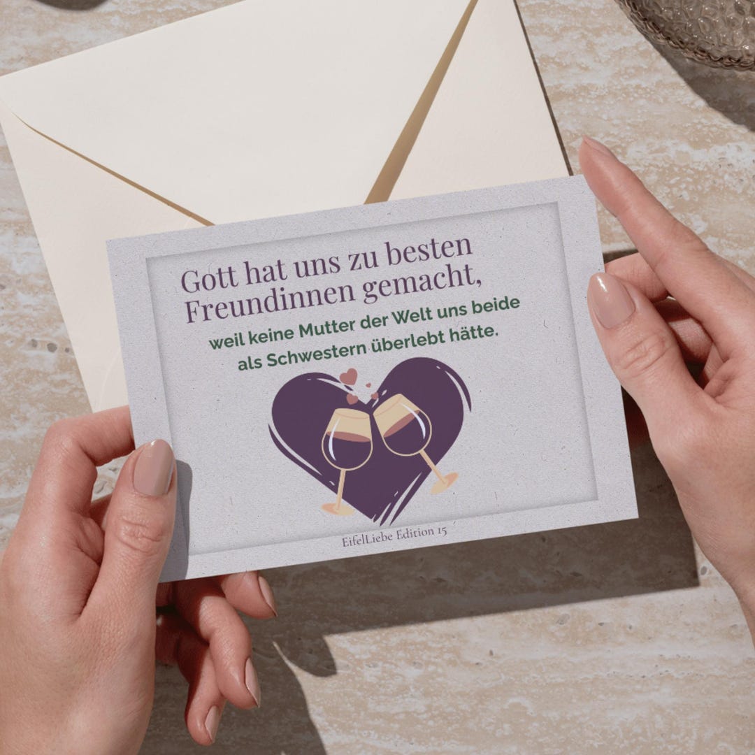 Funny Friendship Card for Your Best Friend – “god Made Us Best Friends ...