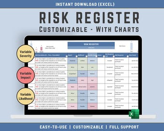 Construction Industry Risk Register Excel Template - Instant Download ...