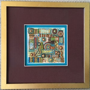 Turquoise Quilt Bead Embroidery Kit - Etsy