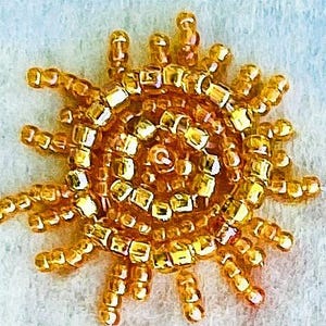 Bead Embroidery Kit Sun Sampler Design - Etsy