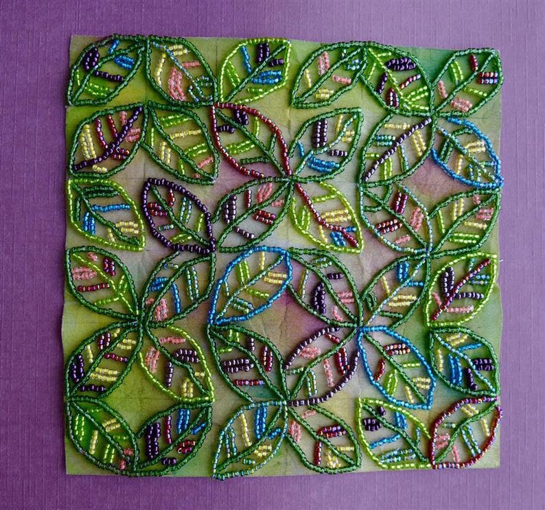 Leaves Bead Painting Kit | Etsy