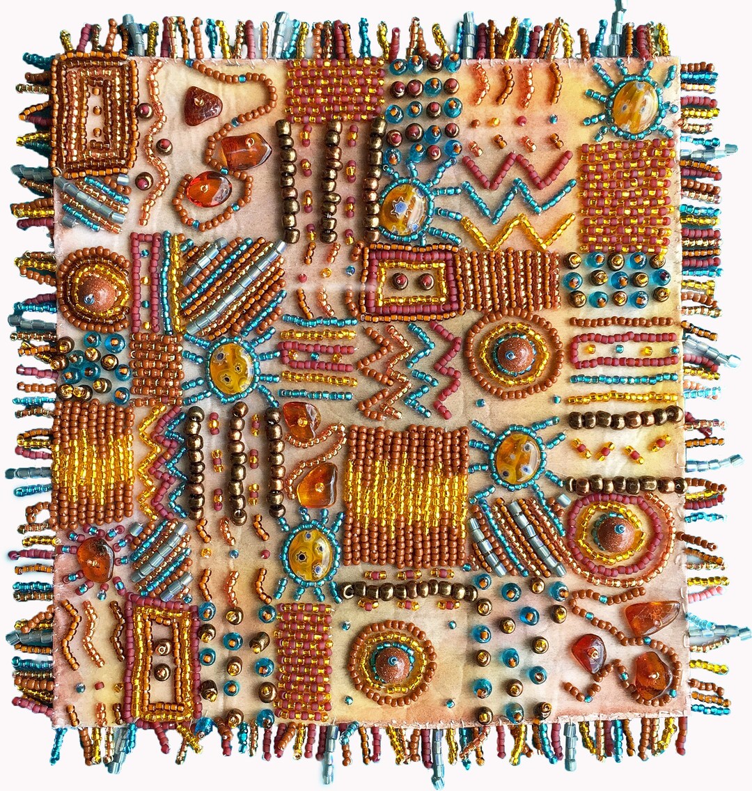 Bead Embroidery Kit Indian Blanket Design - Etsy