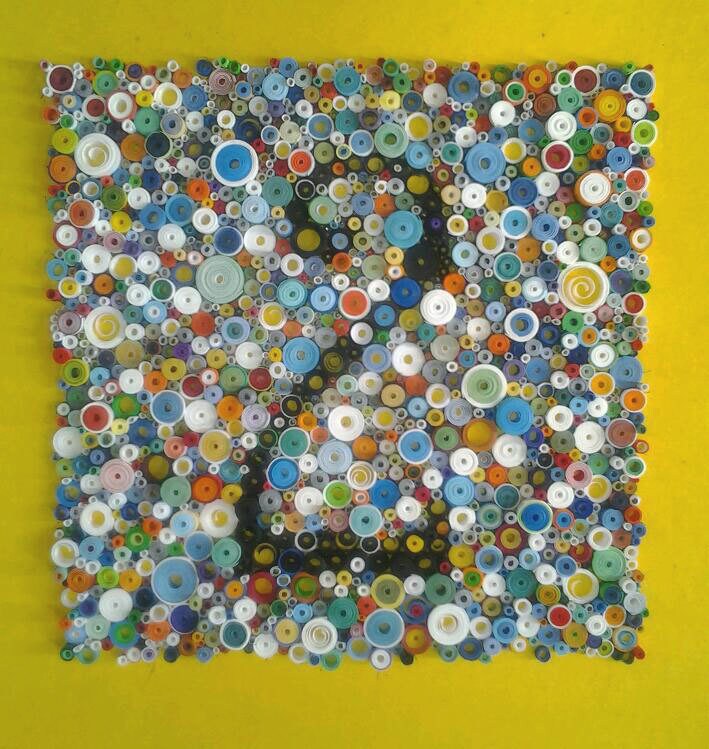 Custom Art, Personalized Art, Anniversary Gift, Paper Art, Art With ...