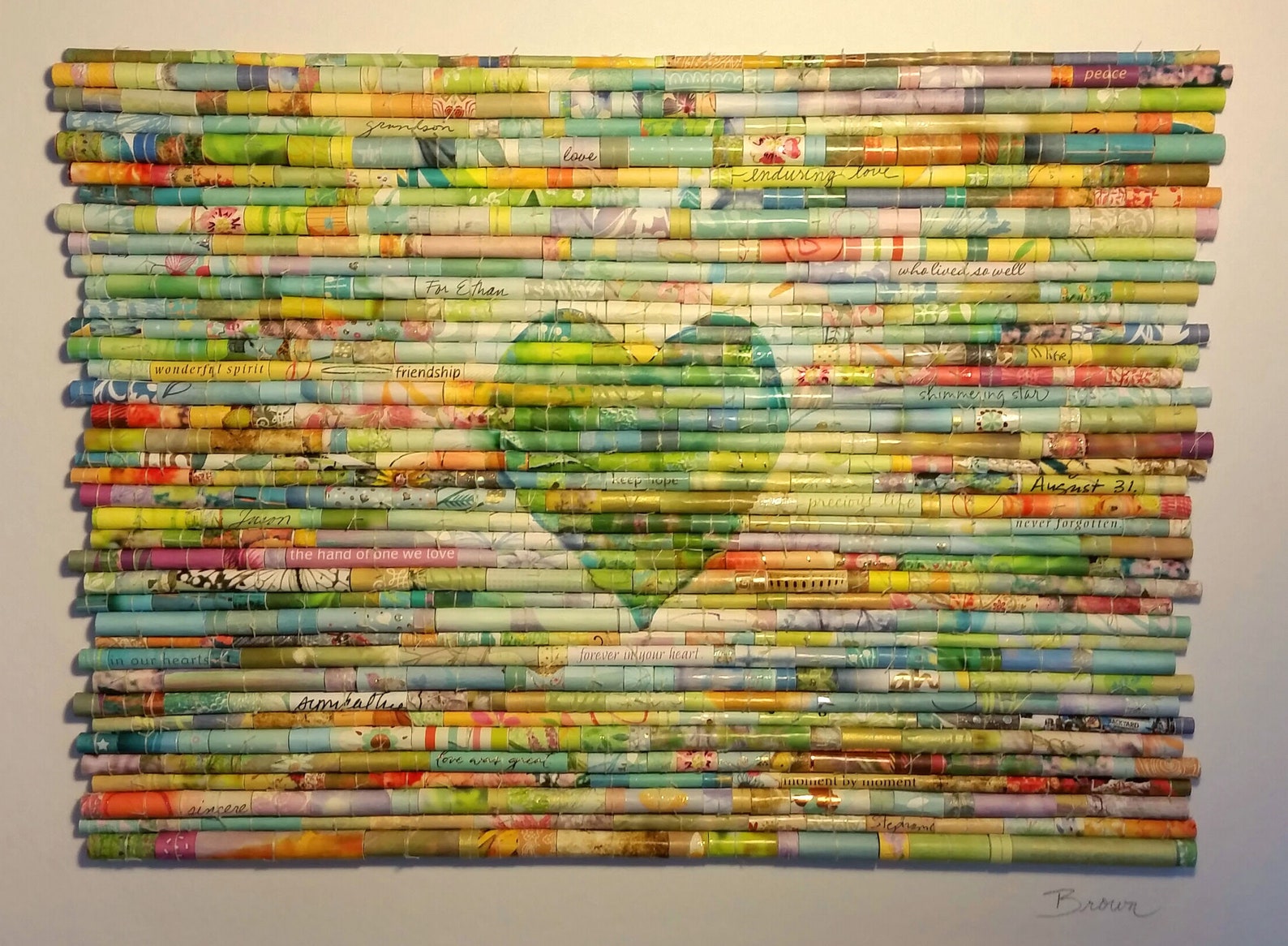 Keepsake Art, Personalized Art, Custom Art, Art From Your Cards ...