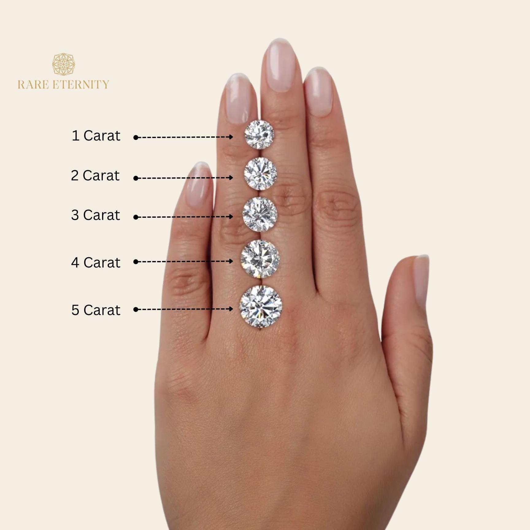 2ct Lab Grown Diamond Stud Earrings • Half Bezel Diamond Studs • IGI ...