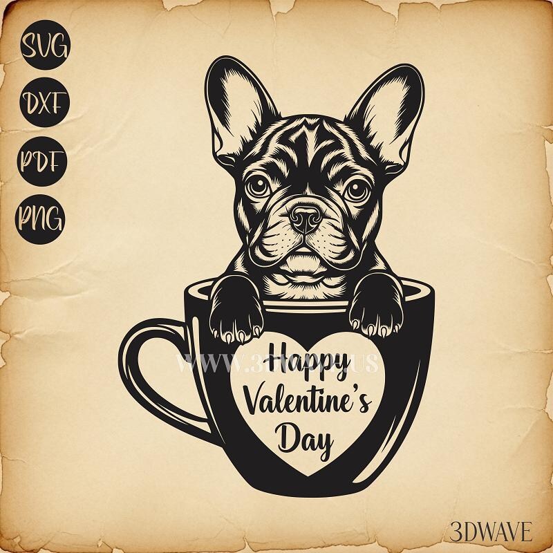 French Bulldog Valentine - Etsy