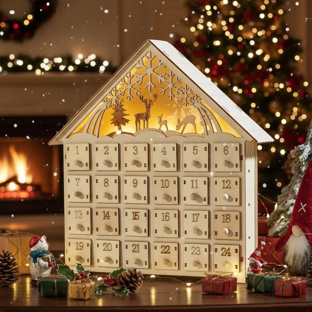 Fabelhafte Adventskalender Holz Basteln Bild