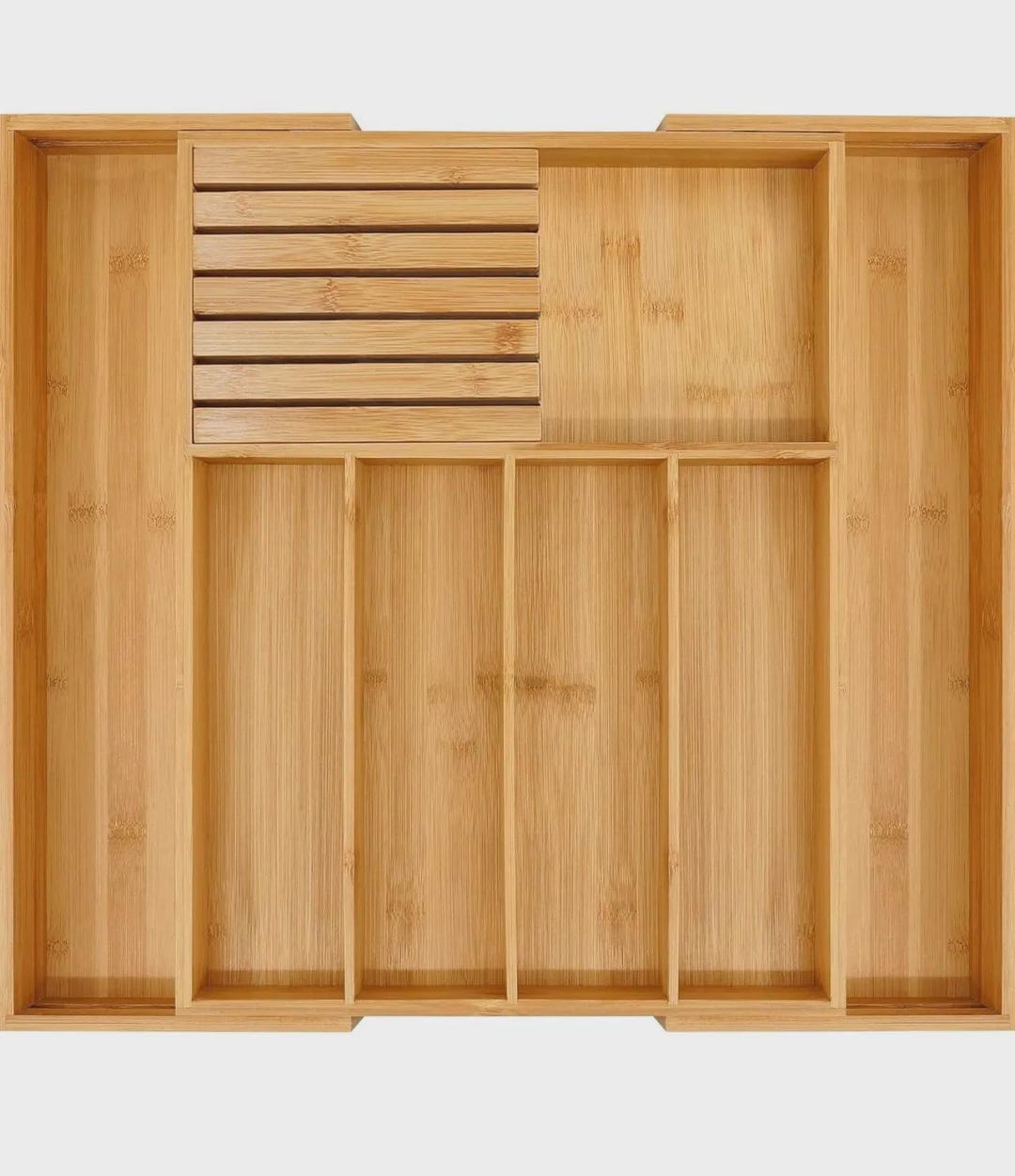Adjustable Bamboo Drawer Organizer | Expandable Cutlery Tray | Eco ...