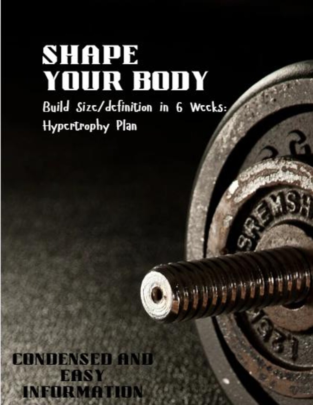 6 Week Hypertrophy Workout Plan - Etsy