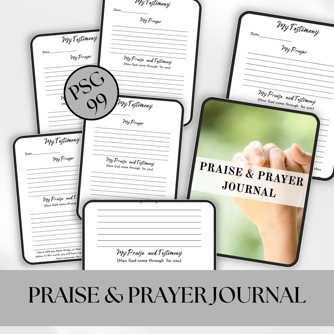 Praise and Prayer Journal - Etsy
