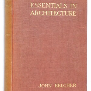 Antique Architecture Book 1900s Essentials in Architecture by - Etsy