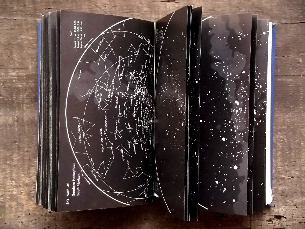 Astronomy book Guide to the Stars and Planets vintage book | Etsy