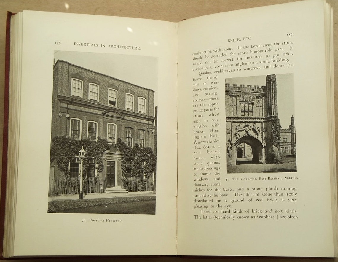 Antique Architecture Book 1900s Essentials in Architecture by - Etsy