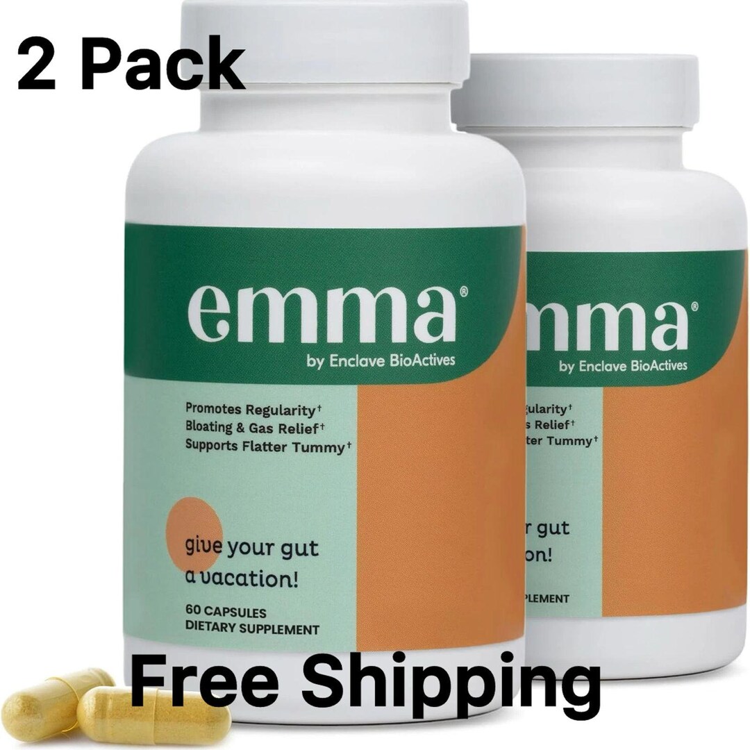2 Pack Emma Doctors Endorsed Gut Health Supplement - 60 Capsules - Etsy