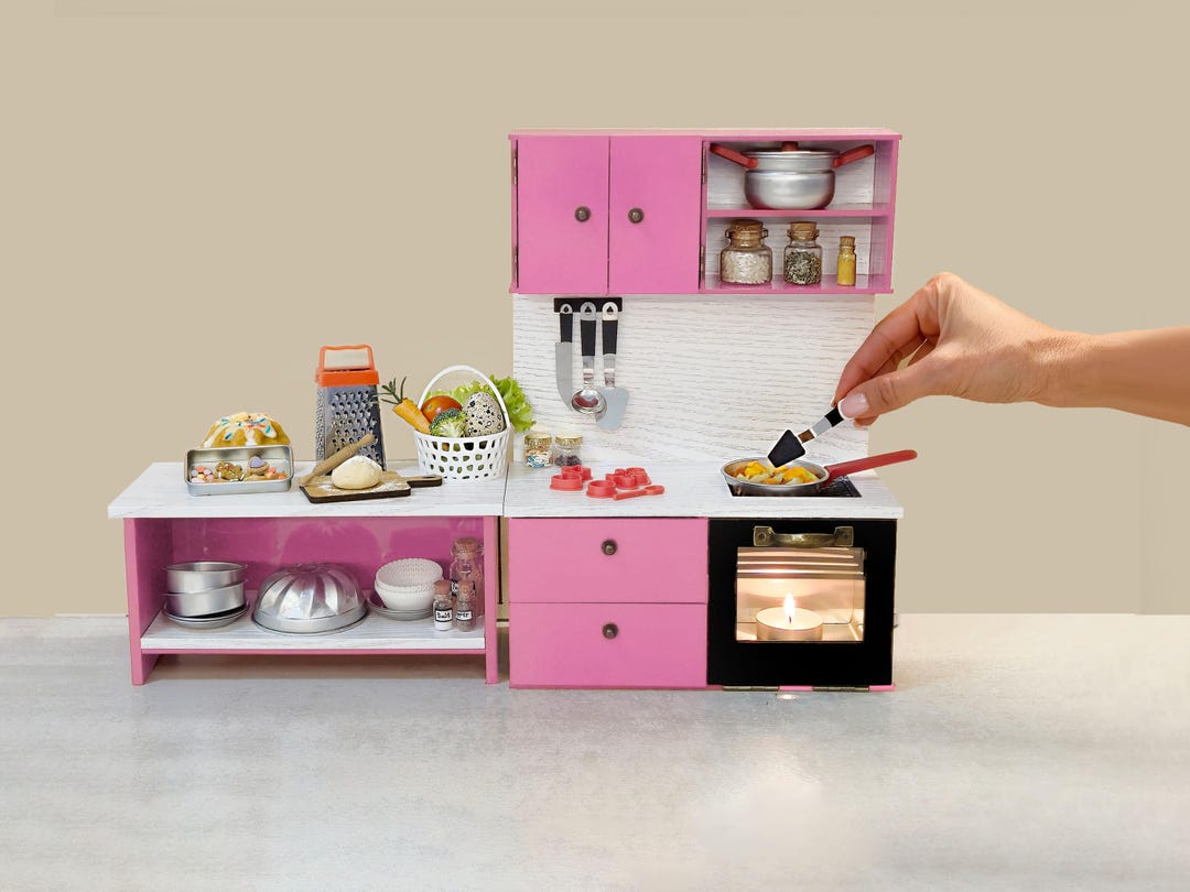 Real Working Mini Kitchen Set Including 20 Miniature Cookware ...
