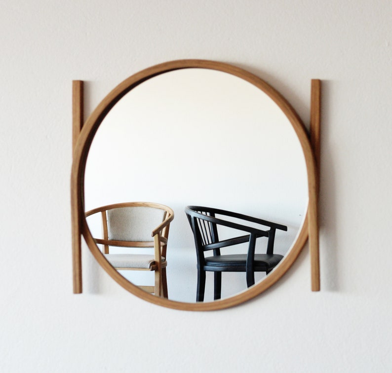 Mirror in Fumed Oak or Oak. Handmade Eco Friendly. | Etsy