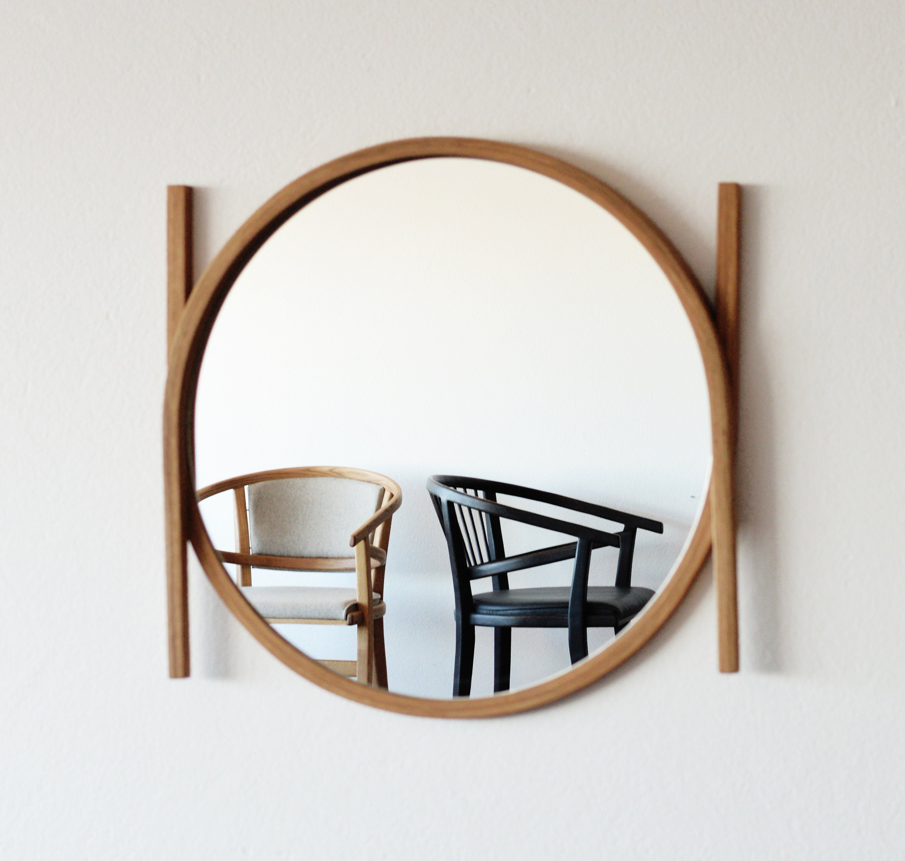 Mirror in Fumed Oak or Oak. Handmade Eco Friendly. | Etsy