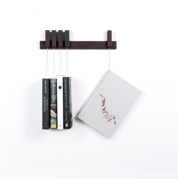 MINI Custom Made Wooden Book Rack / Bookshelf in Fumed Oak | Etsy