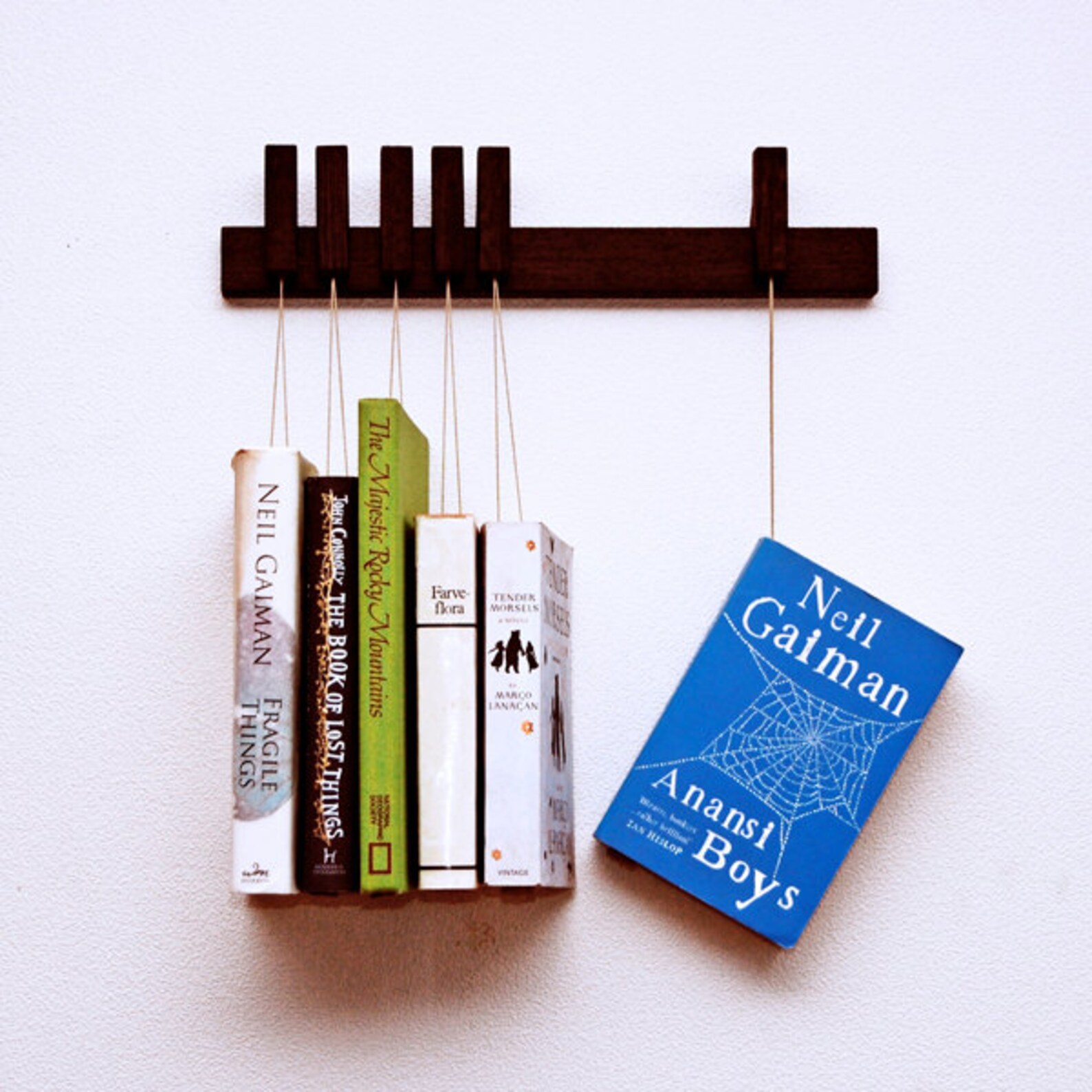 MINI Custom Made Wooden Book Rack / Bookshelf in Fumed Oak - Etsy