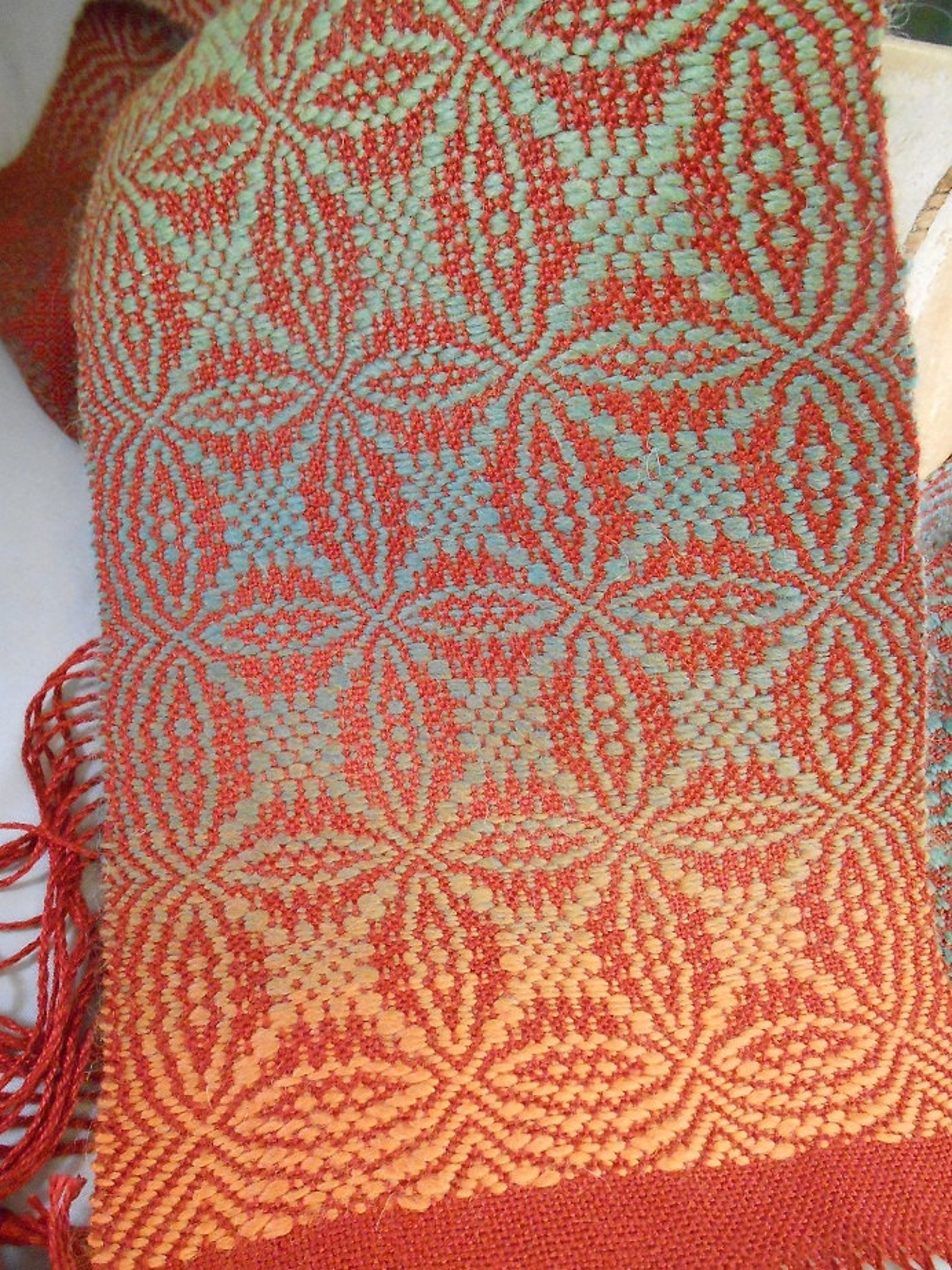 Orange Peel Overshot Woven Scarf - Weaving Draft (pattern) - Etsy
