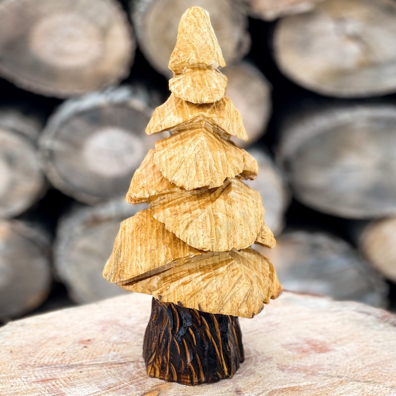 Hand Carved Tree - Etsy