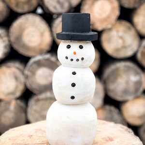 Chainsaw Carved Snowman - Etsy