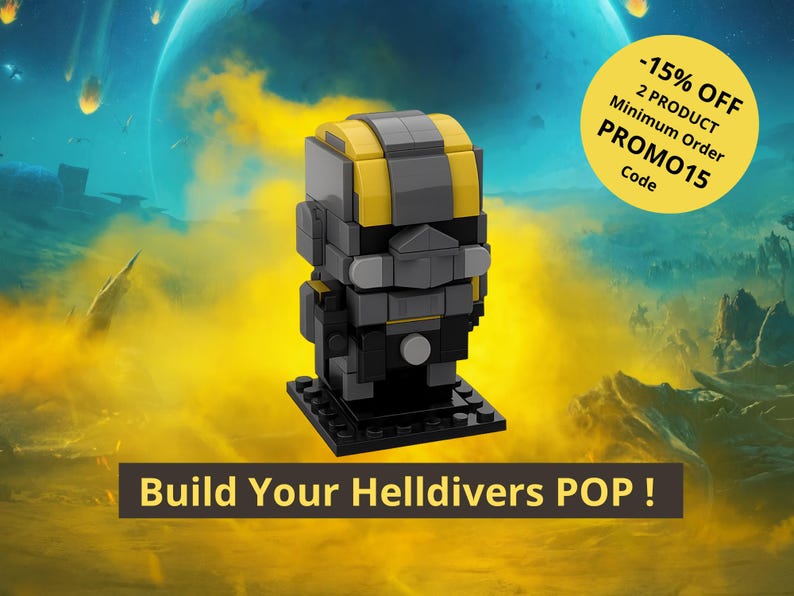 Helldivers 2 John the Helldiver POP Figurine Lego Moc Model - Mech ...