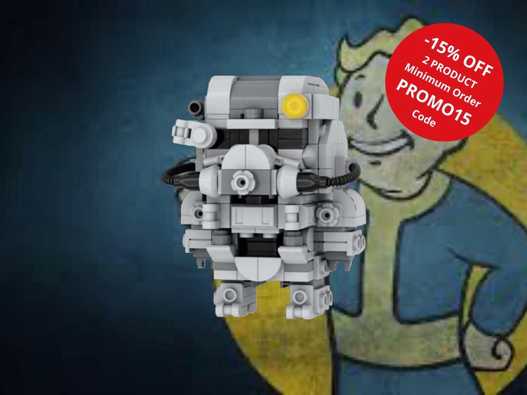 Fallout T-60 Power Armor Lego MOC Figure – Iconic Power Armor Pop Style ...