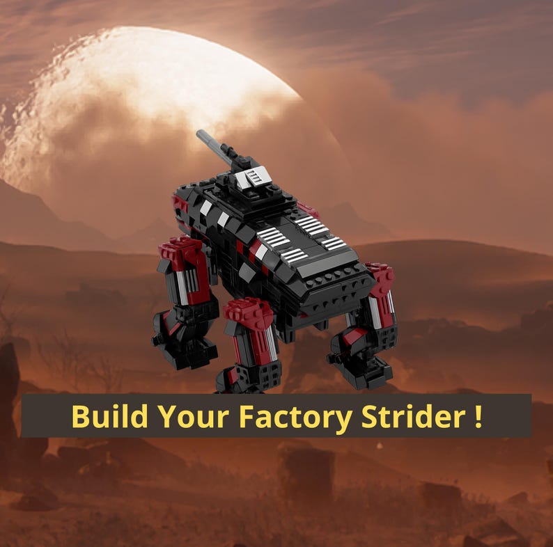 Modelo MOC del robot Factory Strider: 931 piezas compatibles ...