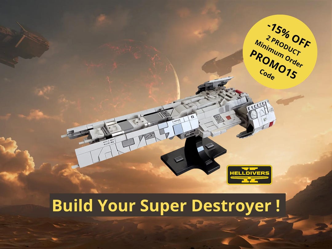 Helldivers 2 Super Destroyer Lego Moc Model - Space Ship of Superearth ...