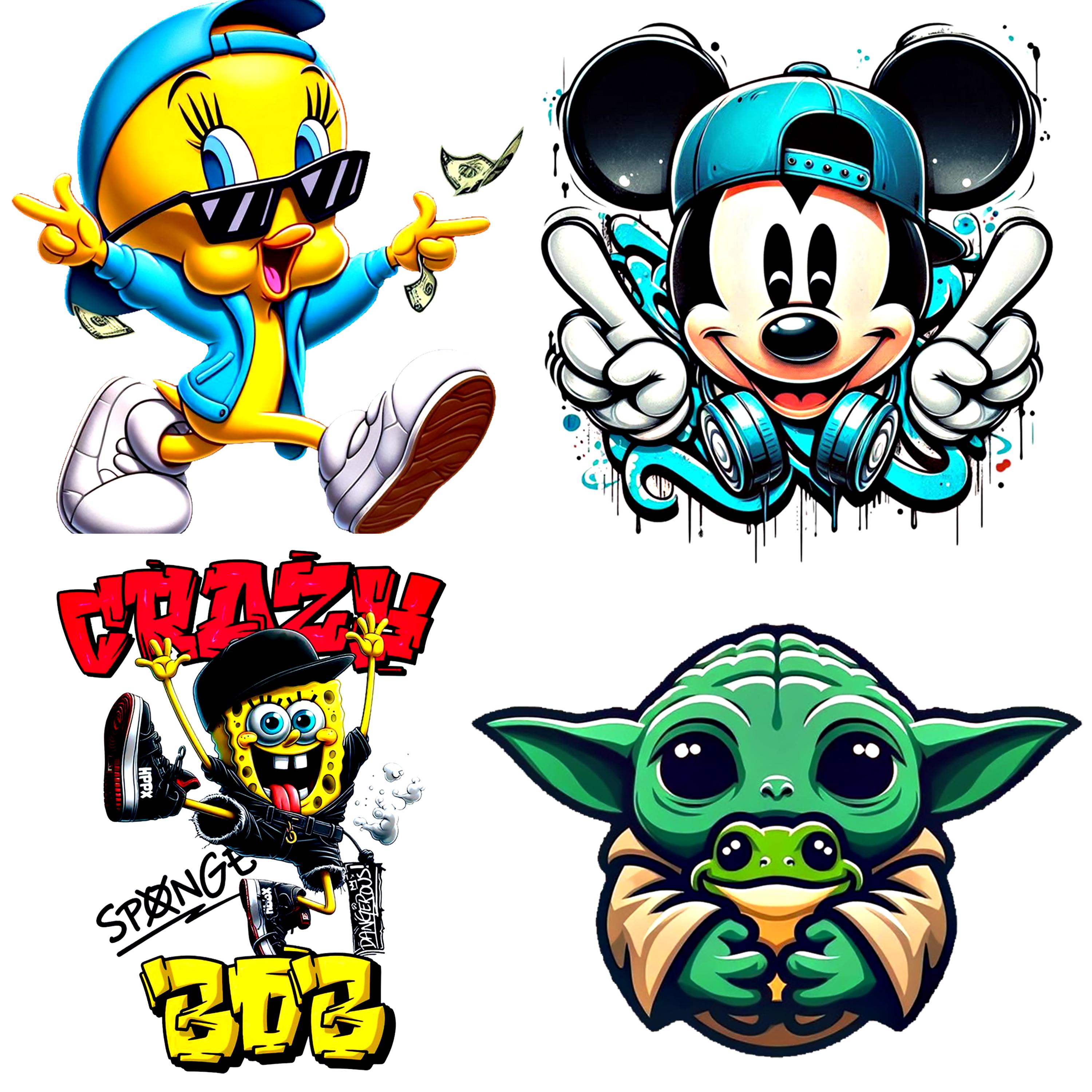 260+ Cartoon Bundle PNG, Cartoon Characters, Cartoons Bundle, Retro Png ...