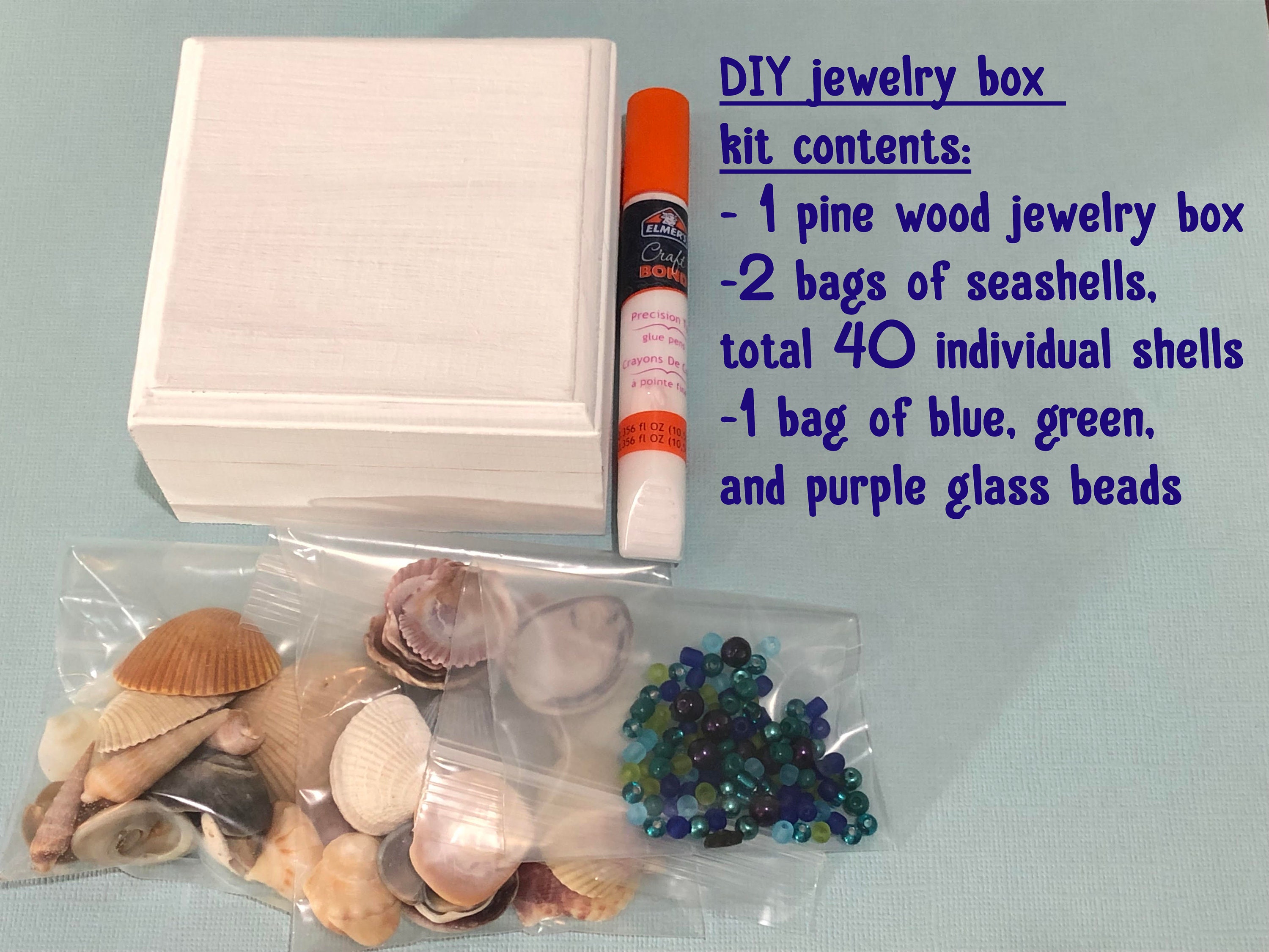 DIY Seashell Jewelry Box Design Your Own Seashell Treasure - Etsy