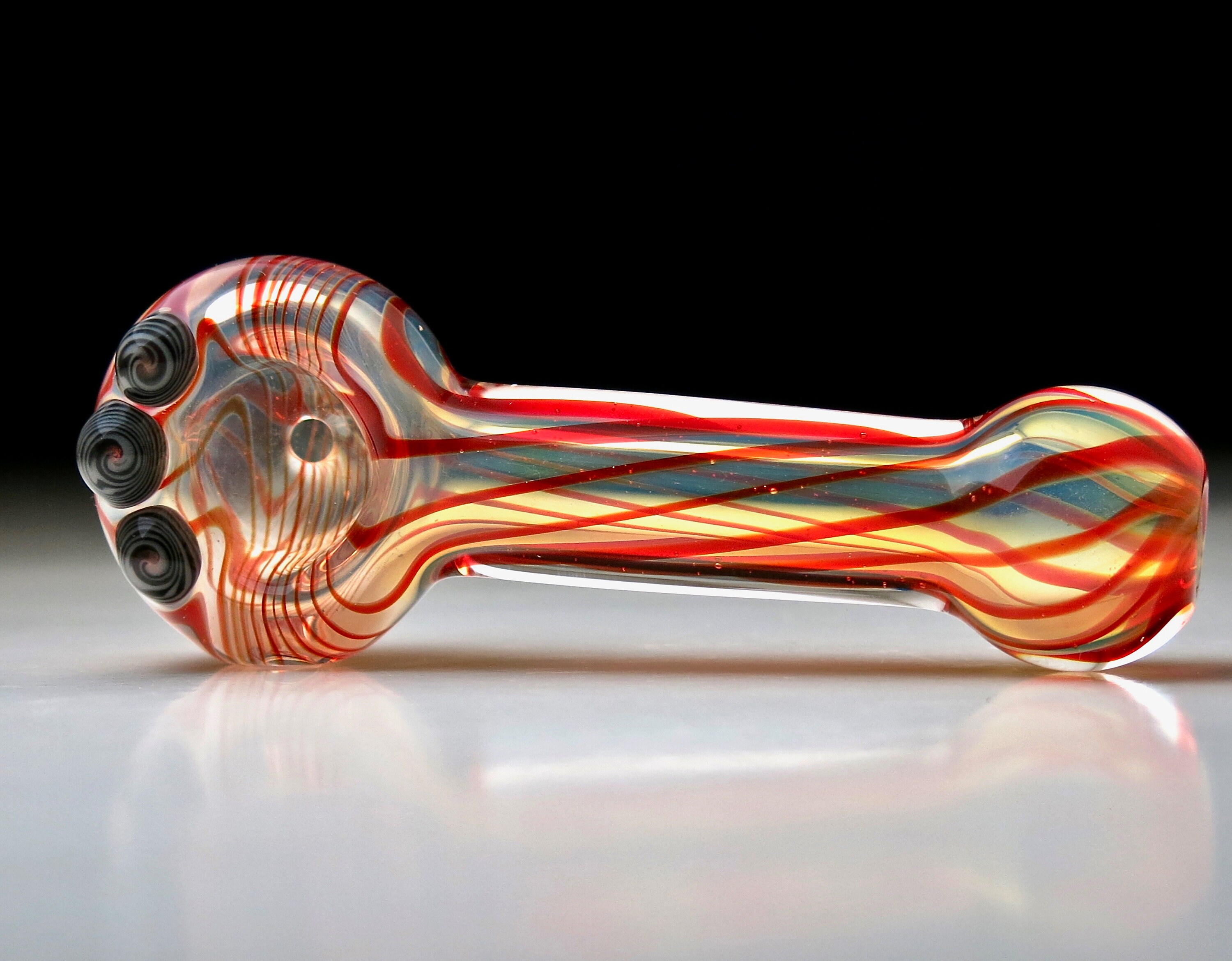 Ruby Red Color Changing Blown Glass Pipe | Etsy