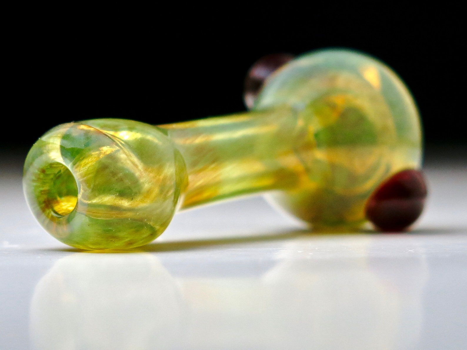 Small Hand Blown Glass Chillum/ Small Pipe/ Handmade in | Etsy