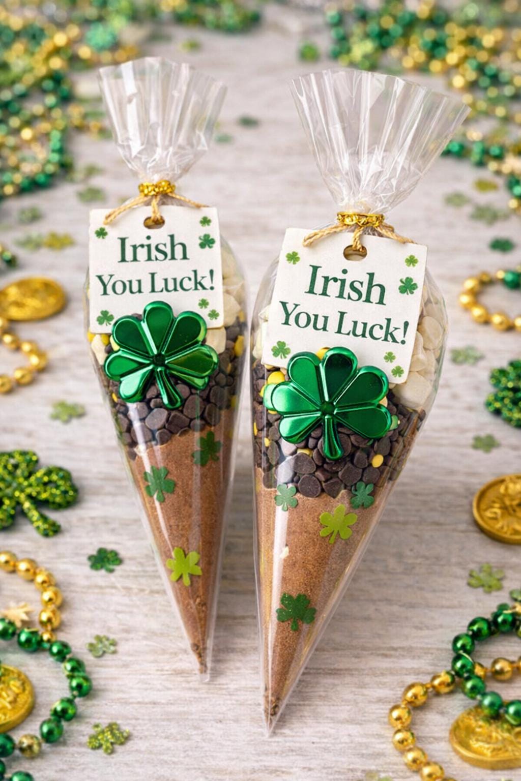 Personalized St. Patrick's Day Hot Cocoa Cone | Shamrock Party Favor - Etsy